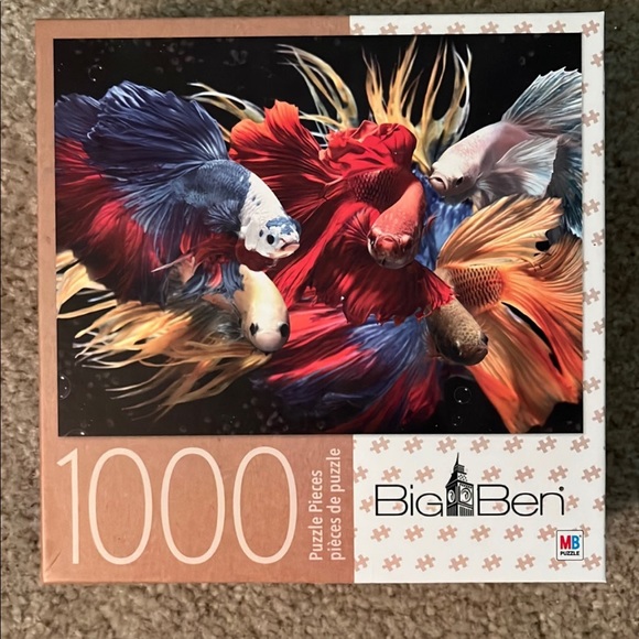 Big Ben | Games | Big Ben Fighting Fish 00 Piece Puzzle | Poshmark